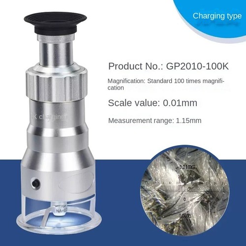Magnifying Glass Microscope 100x Tall Lens Professional Eyepiece HD ...