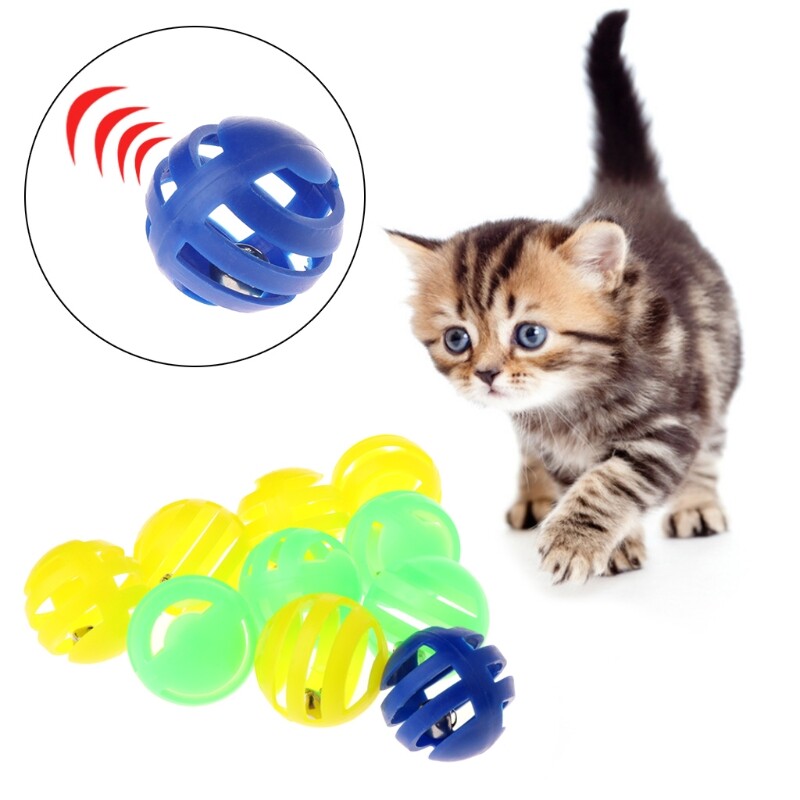 Slotted Toy Balls for Kitten Training and for Play Rattle Pet Supplies ...