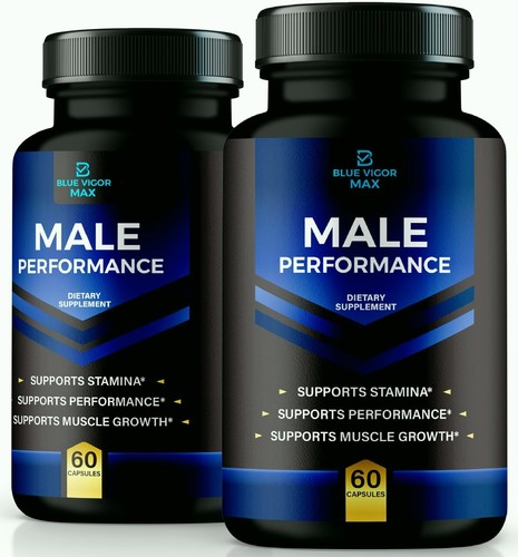 (2 Pack) Blue Vigor Max Pills for Men, Enhancement Pills for Male ...