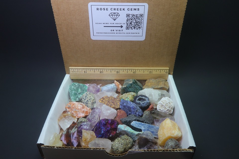 Crafters Collection 1 Lb Natural Crystals Mineral Specimens Mixed ...