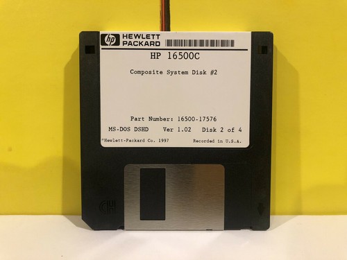 HP 16500-17576 16500C Composite System Disk #2 Floppy Disk Software | eBay