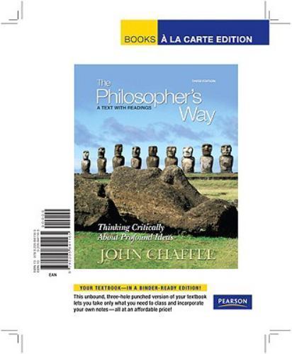 Philosopher's Way : Thinking Critically about Profound Ideas, Books a ...