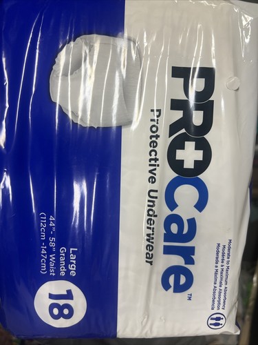 Procare Protective Underwear Large 44”-58” Waist (112cm-147cm) - 1 Pack ...