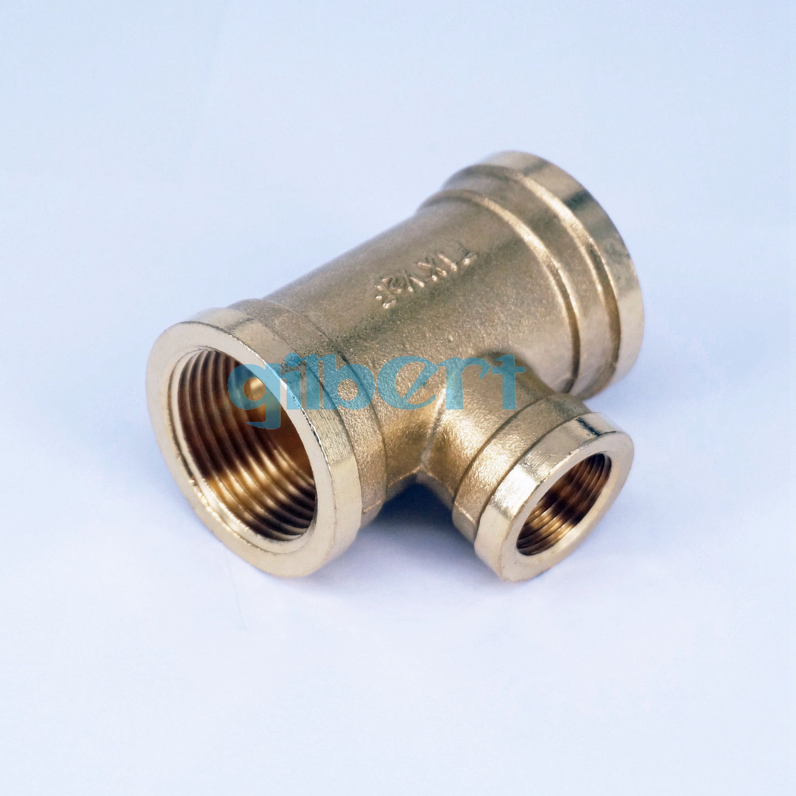 Tee 3 Way Brass fitting Reducing Connector Female 1" x 1/2" x 1" BSP ...