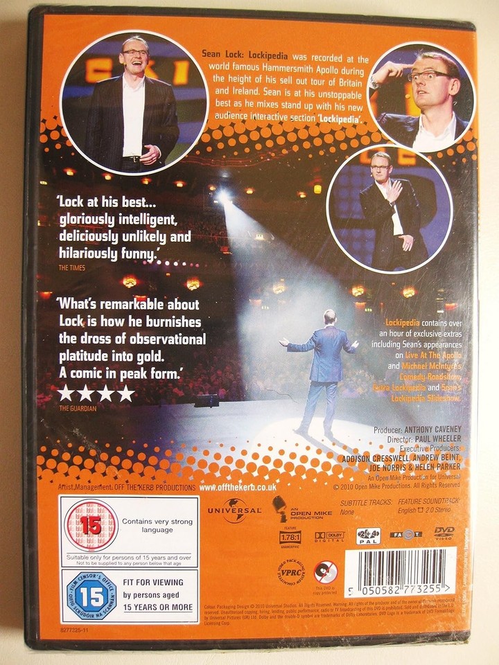 Sean Lock - Lockipedia Live (DVD) Sean Lock (US IMPORT) | eBay Australia