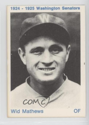 1975 TCMA 1924-25 Washington Senators Wid Matthews | eBay