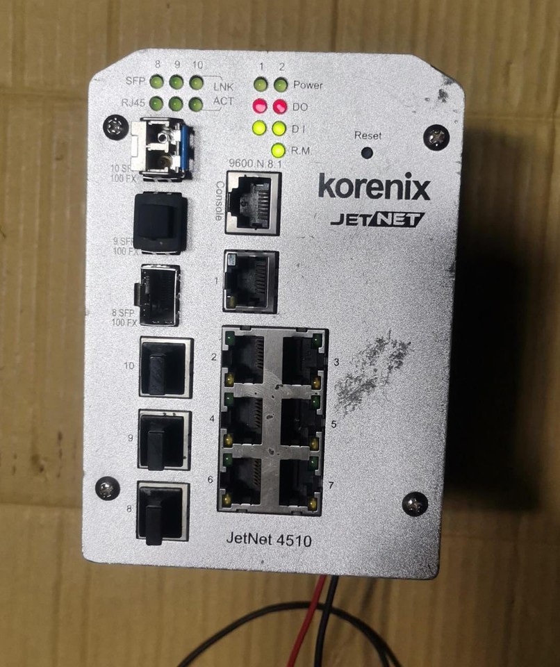 Korenix Technology JETNET 4510 industrial managed Fast Ethernet switch ...