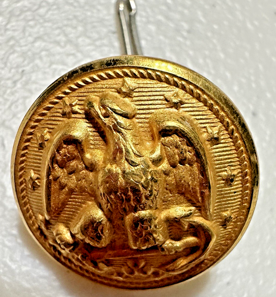 Vintage Waterbury Button Co Brass Military Buttons Pair – Detachable ...