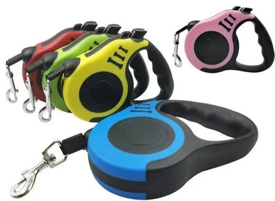 Retractable Dog Lead Extendable Training Dog Leash Pet Leads 2 Sizes 3m ...
