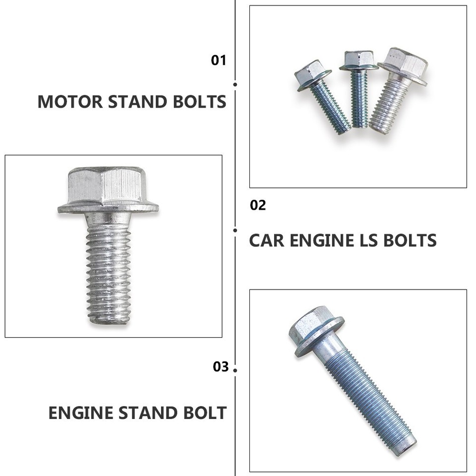12 Pcs Ls Engine Stand Bolt Kit Car Transmission Bolts Series Engines ...