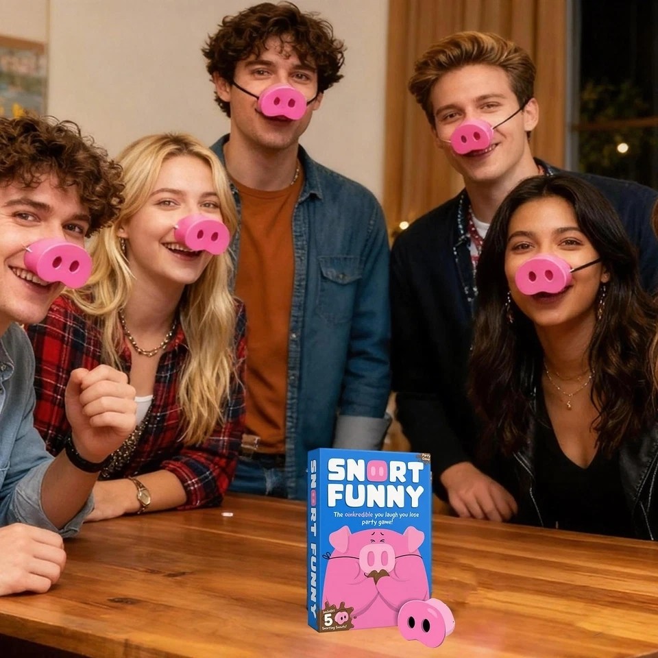 Snort Funny The Oinkcredible You Laugh You Lose Funny Party Game ...