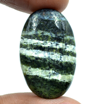 Cts 22.95 Natural Chatoyant Zebra Jasper Swiss Opal Cabochon Oval Loose ...