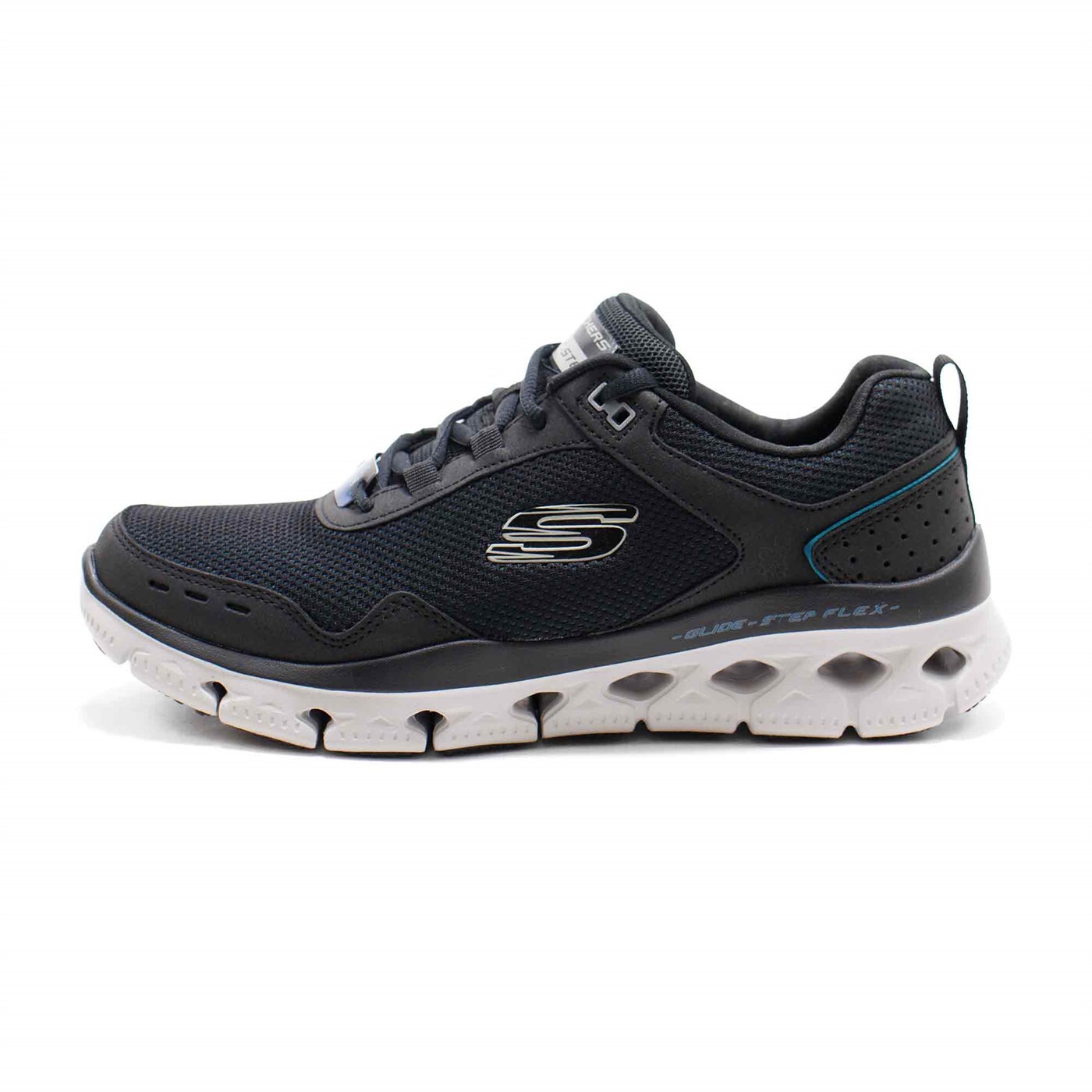Men's Skechers Glide Step Flex Black Lifestyle Sneakers | eBay