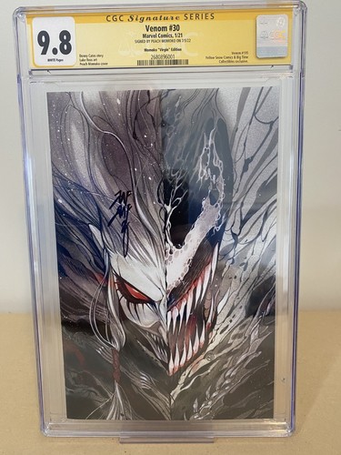 VENOM #30 (2020) PEACH MoMoKo VIRGIN VARIANT MARVEL 9.8 SS Signed | eBay