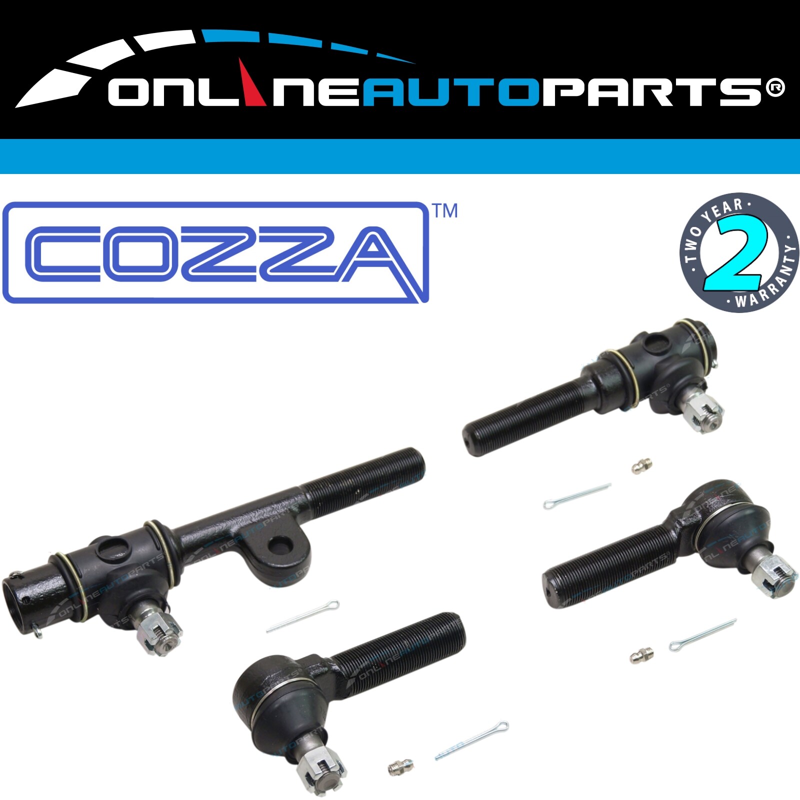 4pc Steering Tie Rod Relay Rod End Kit for Landcrusier VDJ76 VDJ78 ...