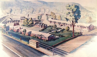 Rip Van Winkle Motel New Haven Connecticut Illustrated Advertising ...