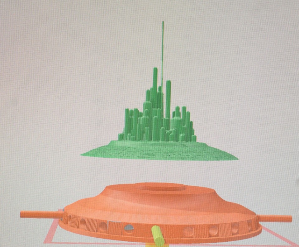 Custom 3D Close Encounters Of The Third Kind Mother Ship Model W Base ...