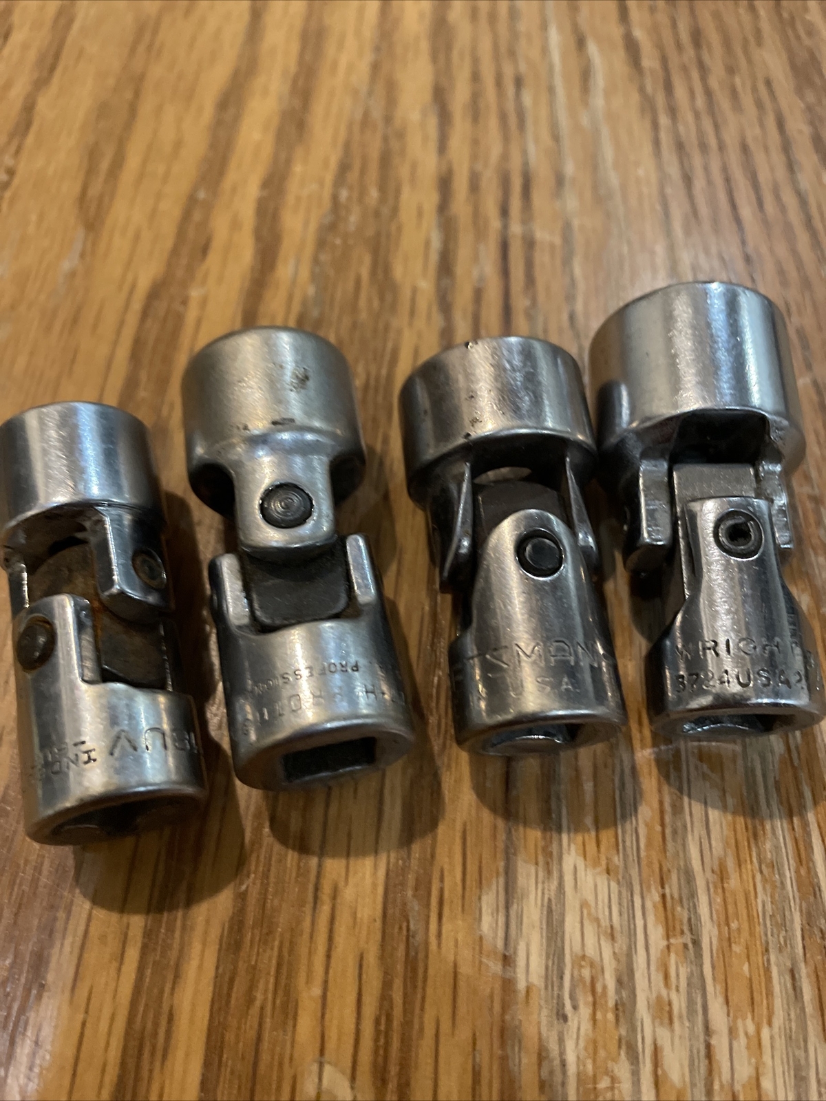 WRIGHT, PROTO, CRAFTSMAN, INDESTRO 3/8” 6-PT SWIVEL SOCKETS 9/16, 5/8 ...