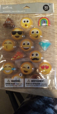hallmark stickers 30 pc happy face | eBay