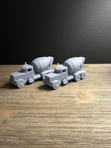 HO SCALE 1:87 CEMENT TRUCK CONCRETE MIXER (2pk) | eBay