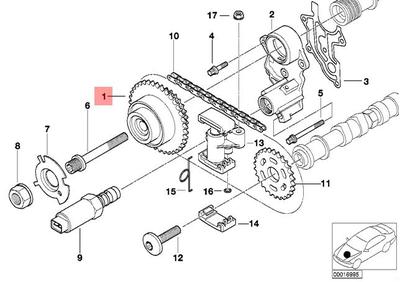 Genuine BMW E38 E39 E52 E53 M62 Timing Chain Sprockets Camshaft OEM ...