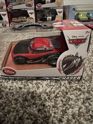 Disney Store Cars Die cast Heavy Metal Lightning McQueen Chaser | eBay