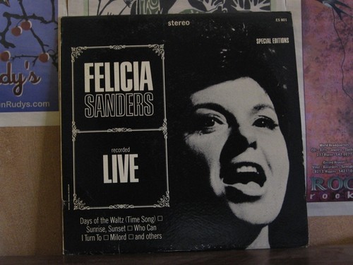 FELICIA SANDERS, LIVE - AUTOGRAPHED LP ES 801 | eBay