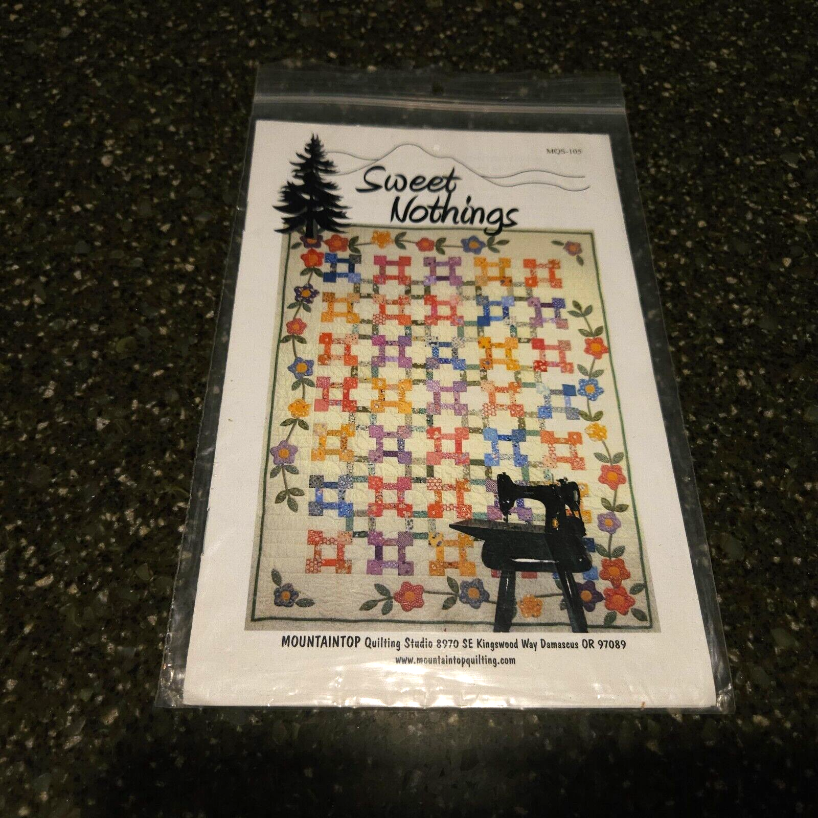 Sweet Nothings Quilt Pattern 51x67 Mountaintop Quilting Studio MQS-105 ...