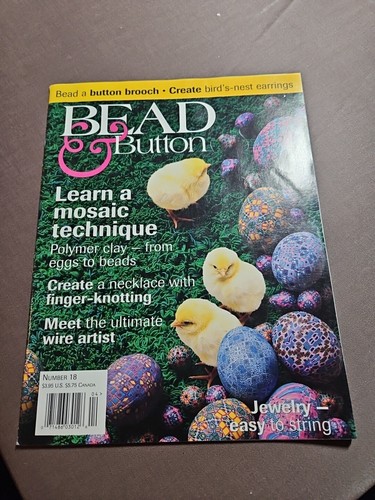 Bead & Button Magazine, Number 18, April 1997 Polymer Clay Beads, Wire ...