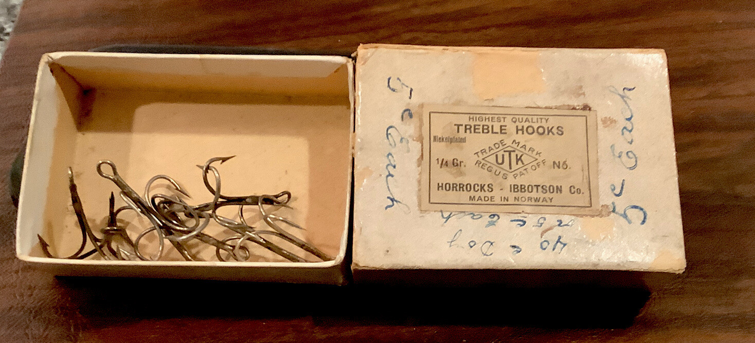 Lot of 8 Vintage Horrocks Ibbotson Treble Hooks 1/4 Gr. | eBay