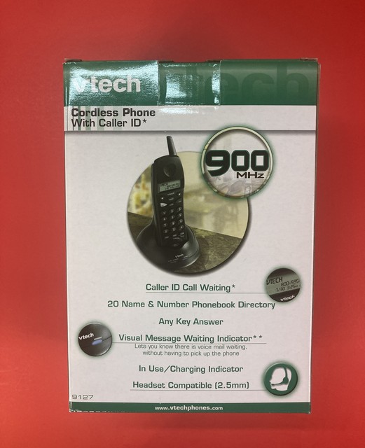 VTech 900 MHz Black Cordless Phone Model 9127 for sale online | eBay