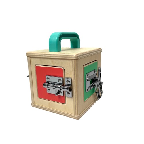 Lovevery Lock Box Montessori wooden Realist Play sensory development | eBay