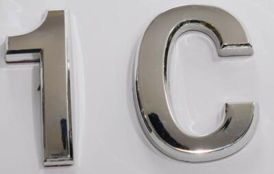 Apartment Number 1C Sign/Mailbox Number Sign, . (Silver,3D, )-REF24 ...