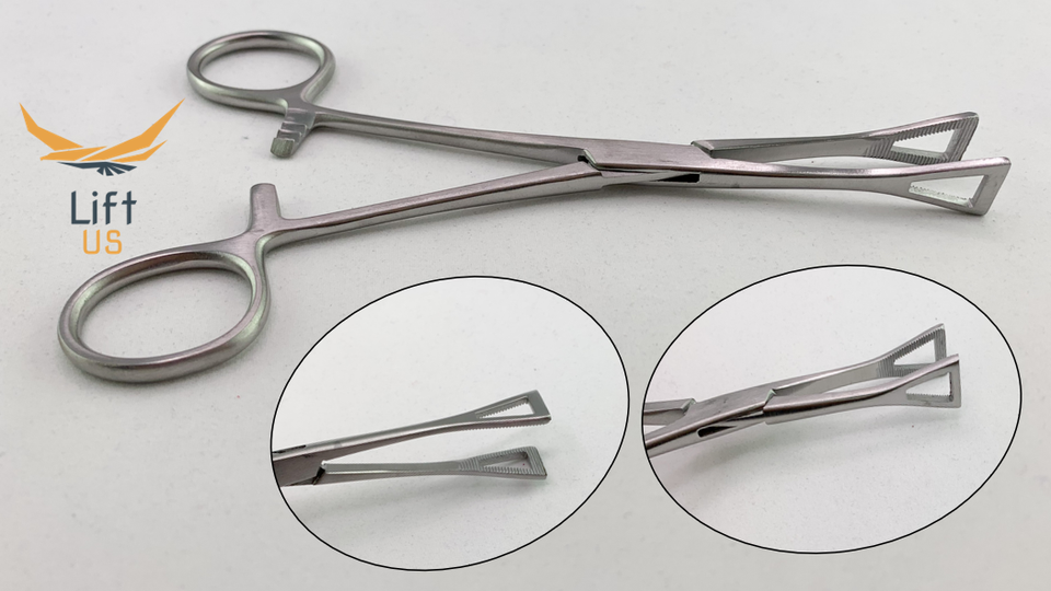 6 PCS Sponge Forceps Clamps and Pennington Forceps Full Body Piercing ...