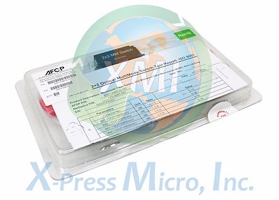 NEW AFOP MULTIMODE FIBER SWITCH 2x2 MINIATURE OPTO-MECHANICAL (MOM) SW1 ...