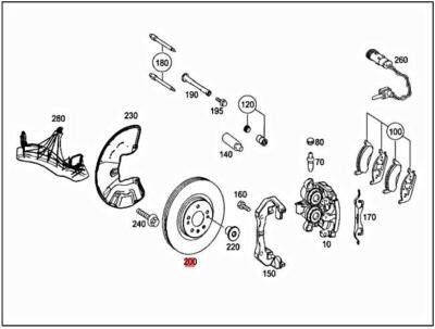 Genuine MERCEDES C292 W166 GLE W166 Brake disk vented 1664211300 | eBay