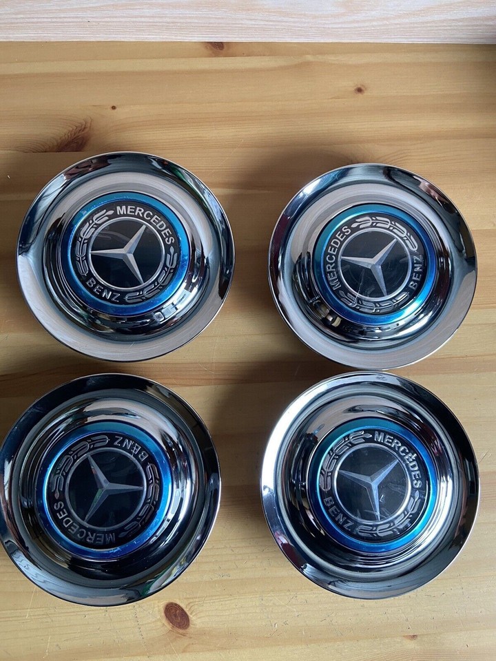 SET OF 4 MERCEDES-BENZ GHOST WRAITH DAWN FLOATING CENTER CAPS WHEEL HUB ...