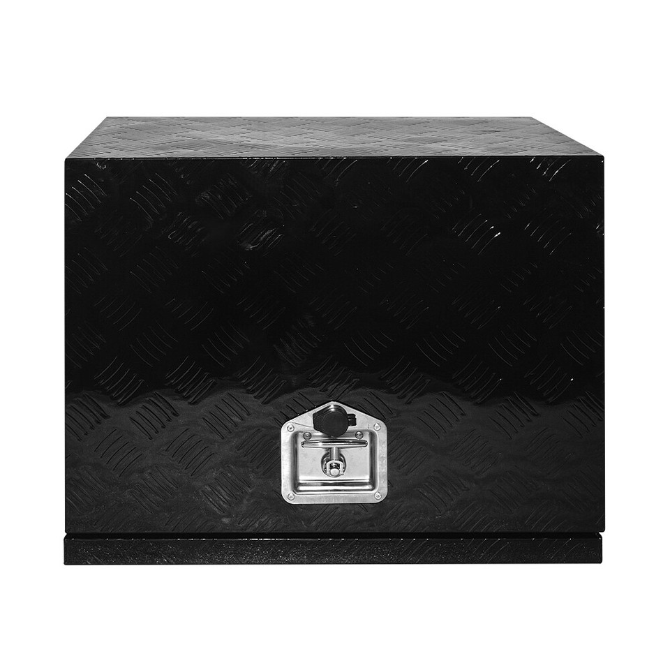 24" x19" x 15" Black Aluminium Generator Tool Box Camper Ute Car Truck ...