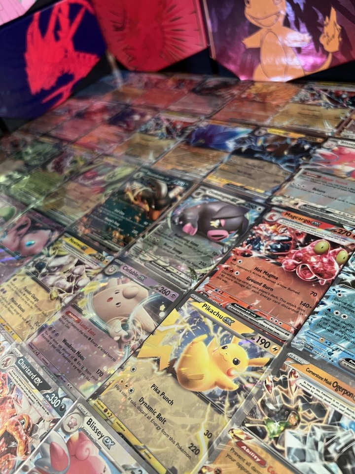 Pokemon Card Lot 100 Official TCG Cards Ultra Rare Included EX GX V ...