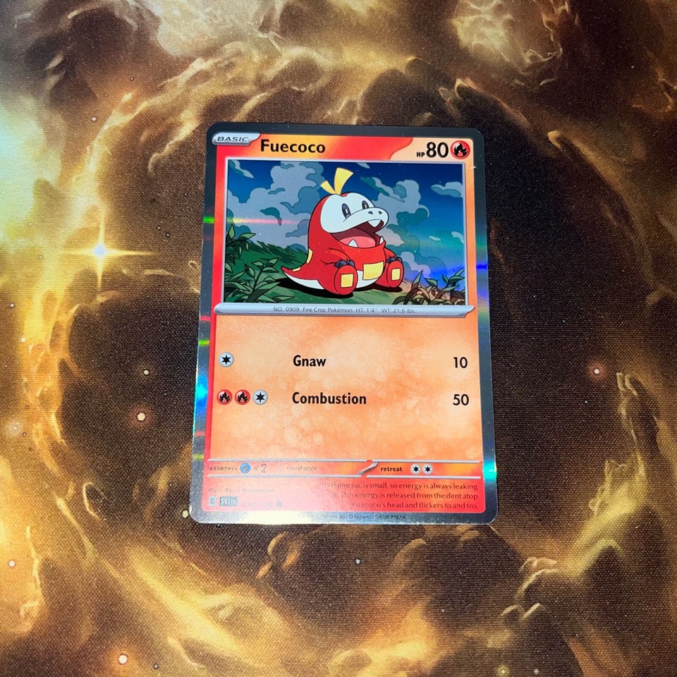 Fuecoco - Holo - Scarlet Violet Base Set Preview Promo Pokemon TCG Card ...