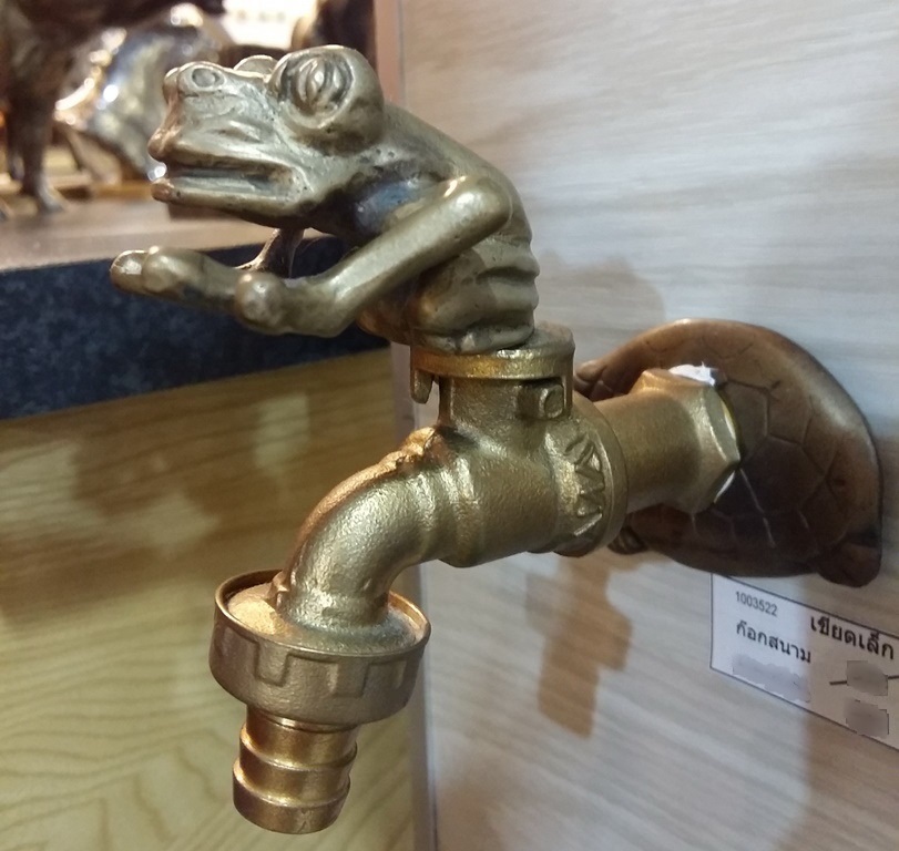 Tap Brass Frog Spigot Vintage Garden Hose Faucet Water 1/2" Yard ...