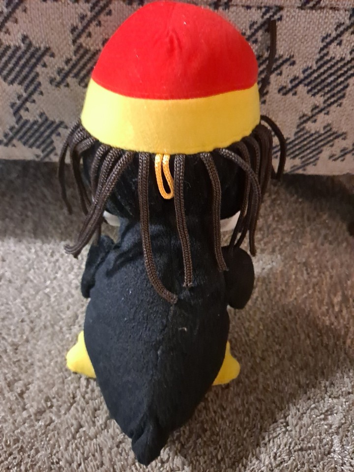 Jamaican Rasta Reggae Penguin 13" Plush Stuffed Animal Dread Locks ...