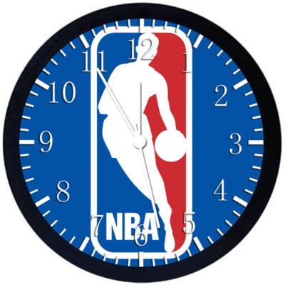 NBA Black Frame Wall Clock Nice For Decor or Gifts W350 | eBay
