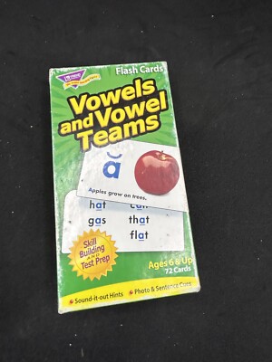 TREND Vowels and Vowel Teams Skill Drill Flash Cards 65 Out Of 72 Cards ...