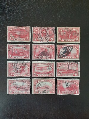 US Q1-12 Parcel Post Full Set Used. 1912-13 SL Watermarked Perforated ...