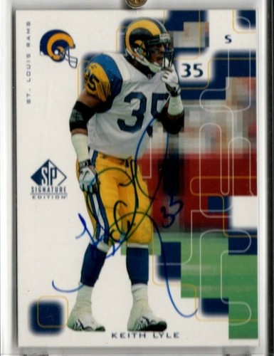 1999 SP Signature Edition Football Keith Lyle AUTO RAMS | eBay