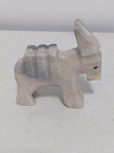 Vtg Mexican Carved Natural Stone Onyx Burro Donkey Mule Figurine 3 ...