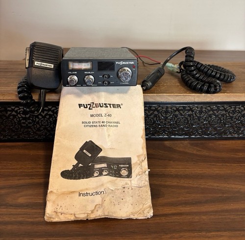 Vintage Fuzzbuster Z-40 CB Radio Transceiver - Microphone Included ...