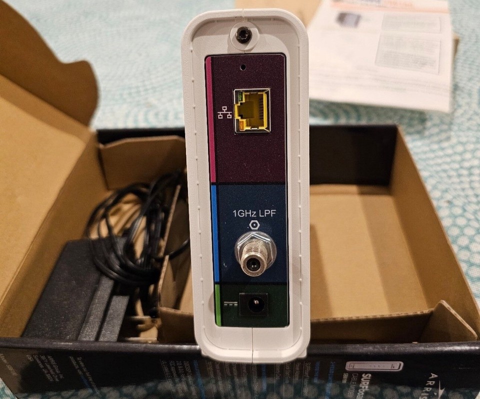 ARRIS Surfboard SB6190 - 32x8 Docsis 3.0 Cable Modem - White | eBay