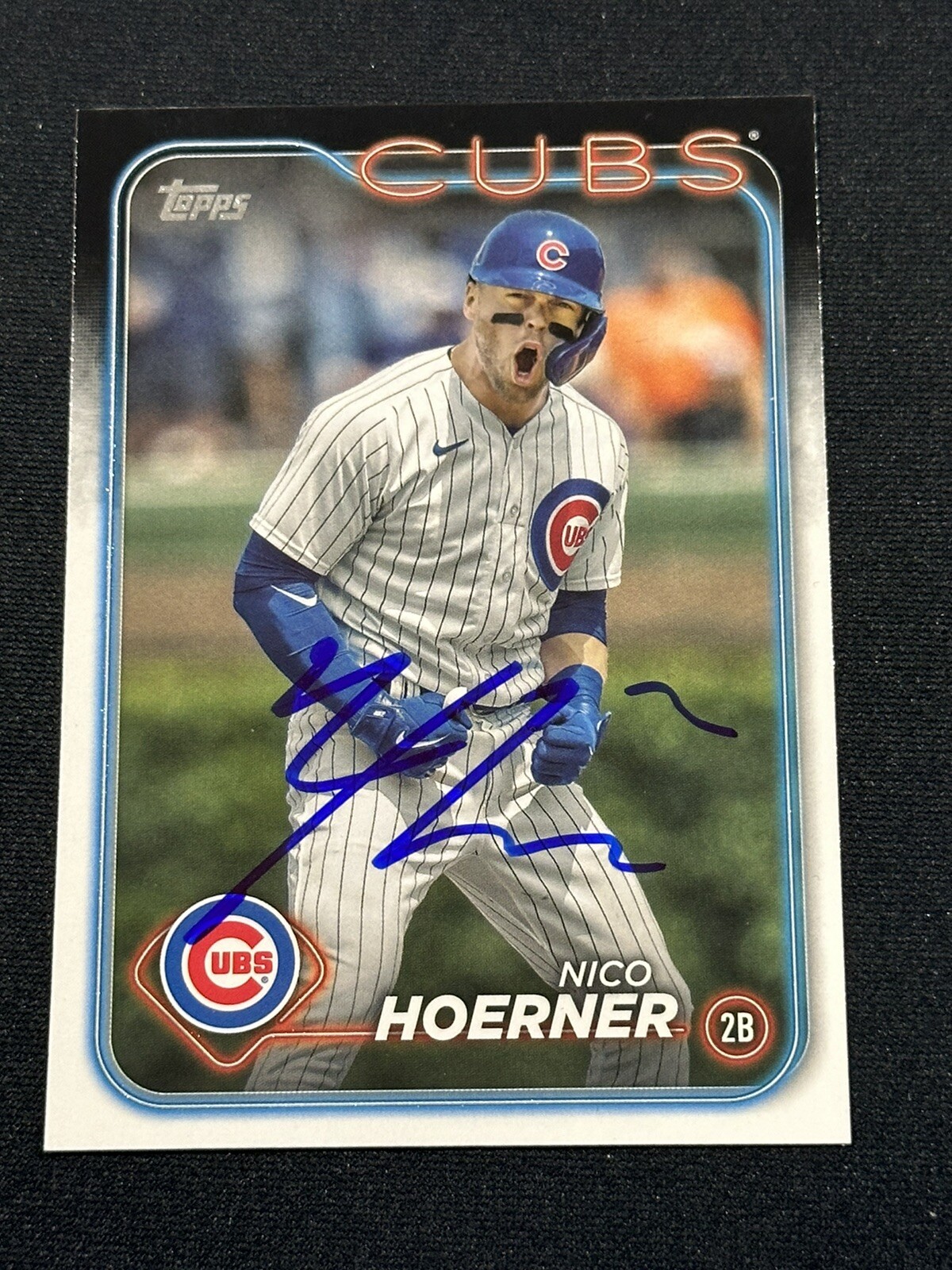 NICO HOERNER Signed 2024 Topps Series 1 Card #204 Autographed Auto ...
